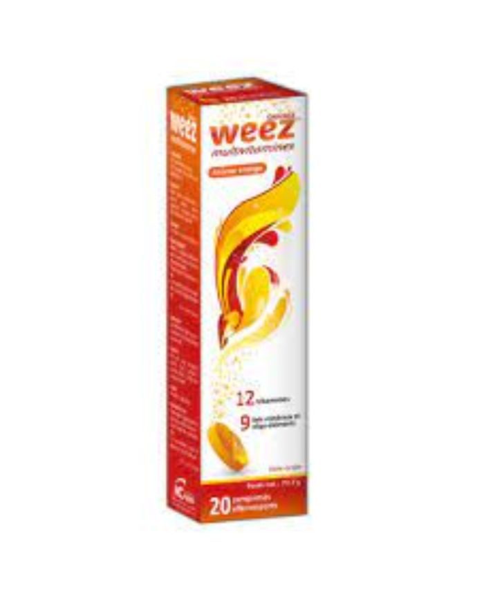 WEEZ MULTIVITAMINES ORANGE FLAVOR 20 COMPRIMES - WEEZ - Accueil