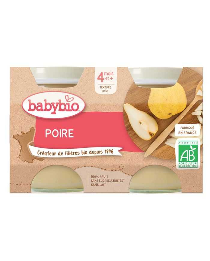 BABYBIO PETIT POT POIRE DE PROVENCE 2*130G - BABYBIO - REPAS BEBE