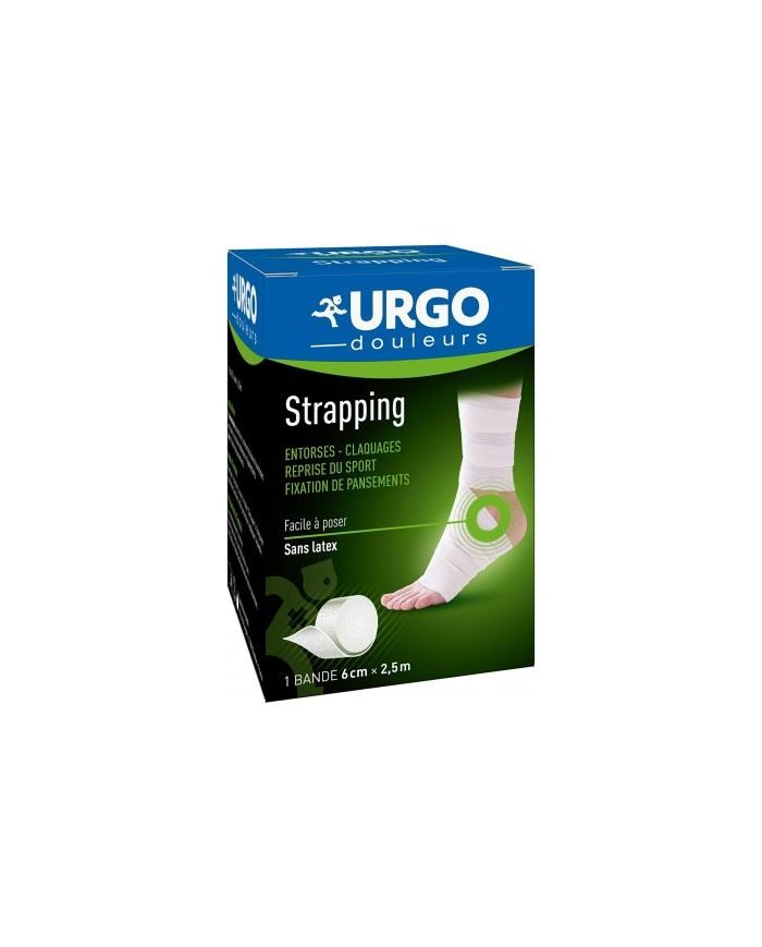 URGO STRAPPING 2.5M*6CM - URGO - PANSEMENTS BANDAGES ET COMPRESSES