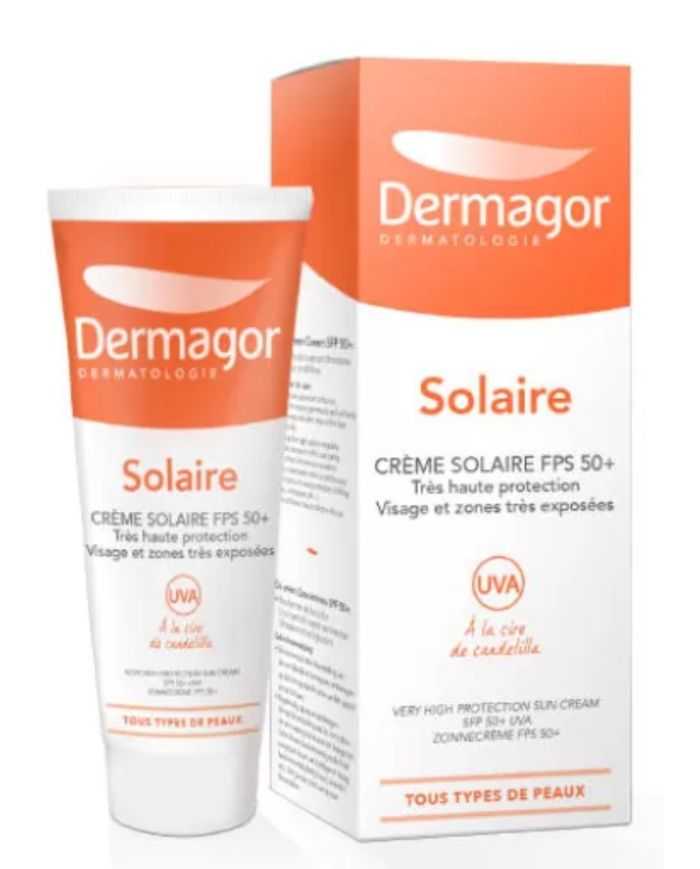 DERMAGOR CREME SOLAIRE FPS 50+ UVA 40 ML - DERMAGOR - SOINS CONTOU...