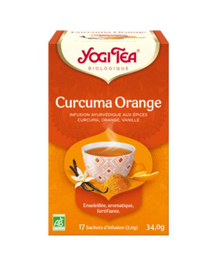 YOGI TEA CURCUMA ORANGE 17 SACHETS D'INFUSION - YOGI TEA - THE TIS...