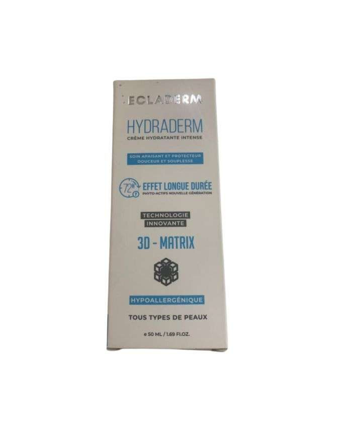 ECLADERM HYDRADERM CREME HYDRATANTE INTENSE 72H 50 ML - ECLADERM