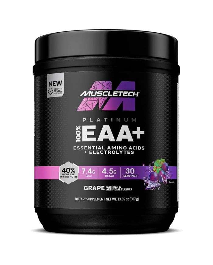 MUSCLETECH PLATINUM EAA+ ESSENTIAL AMINO ACIDS + ELECTROLYTES SAVEU...