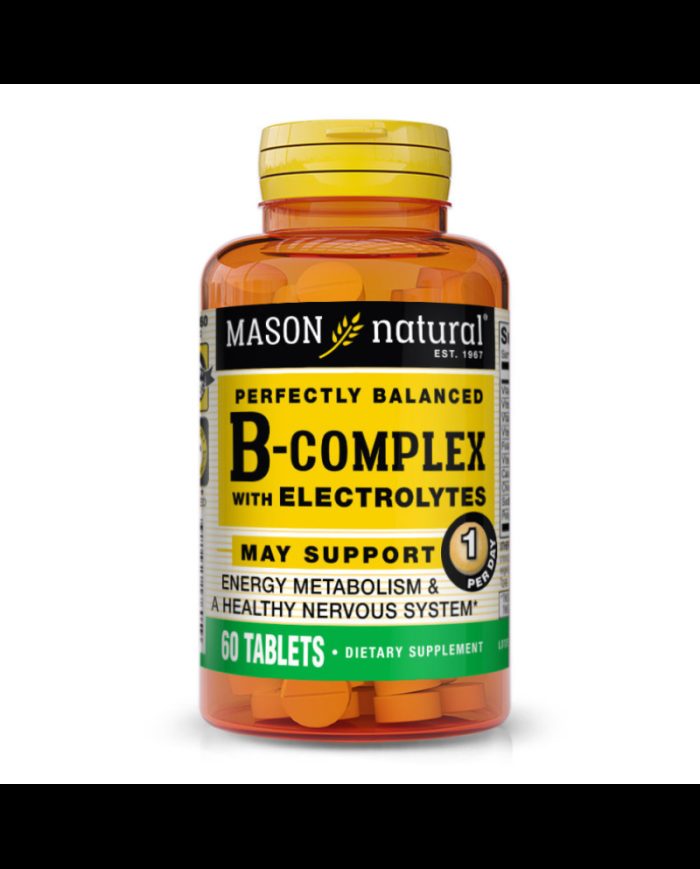 MASON NATURAL PERFECTLY BALANCED B COMPLEX WITH ELECTOLYTES 60 TABL...