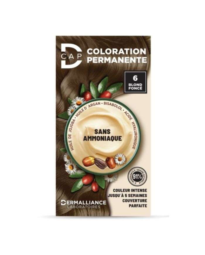 D CAP COLORATION PERMANENTE N 6 BLOND FONCE - D-CAP - COLORATION C...