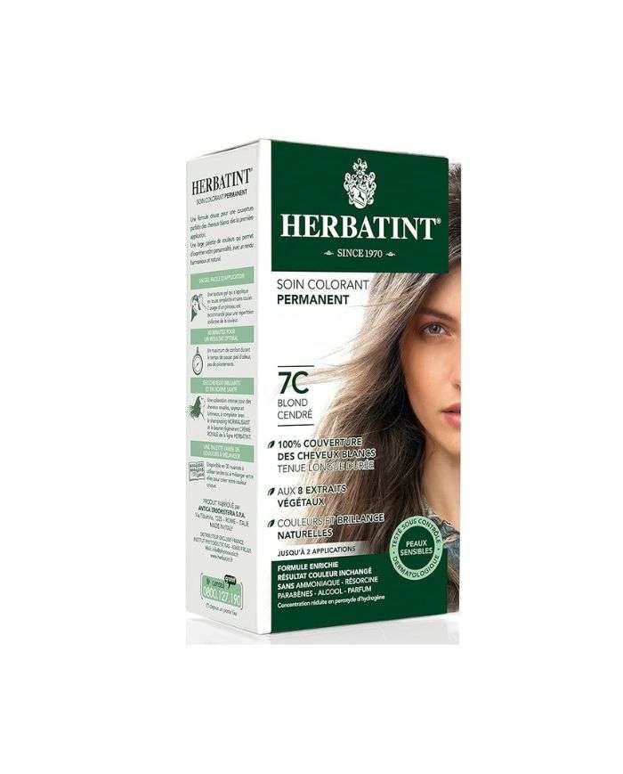 HERBATINT SOIN COLORANT PERMANENT 7C BLOND CENDRE 150 ML 150 ML