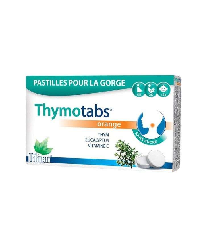 TILMAN THYMOTABS ORANGE 12 PASTILLES POUR LA GORGE - TILMAN - VITA...