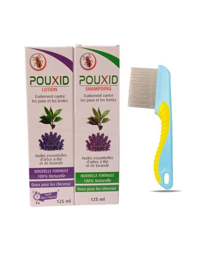 Pack POUXID : Solution complète anti-poux et lentes