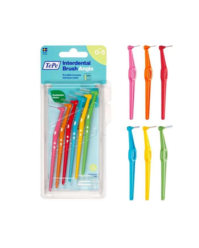 TEPE PACK DE 6 BROSSETTE INTERDENTAIRE ANGLE TAILLE 0-5 - TEPE