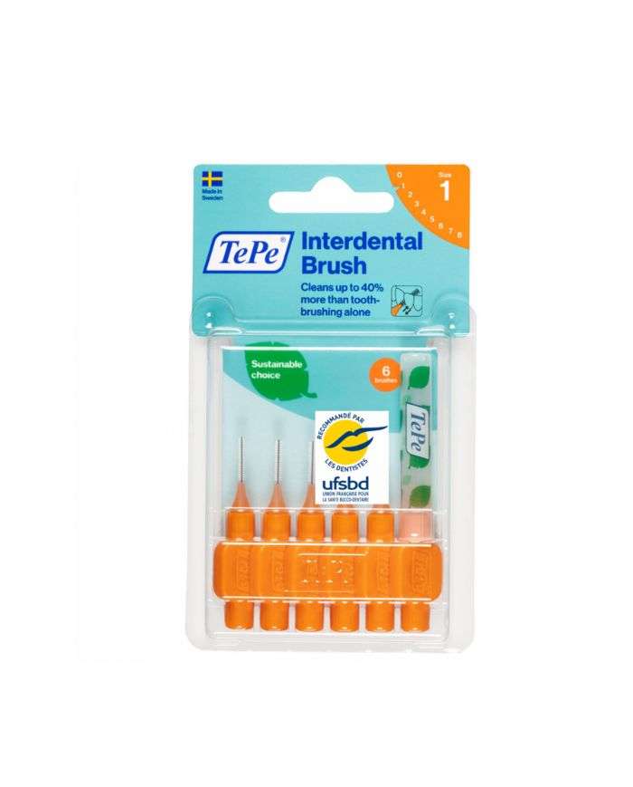 TEPE PACK DE 6 BROSSETTE INTERDENTAIRE TAILLE 1 - TEPE - BROSSETT...