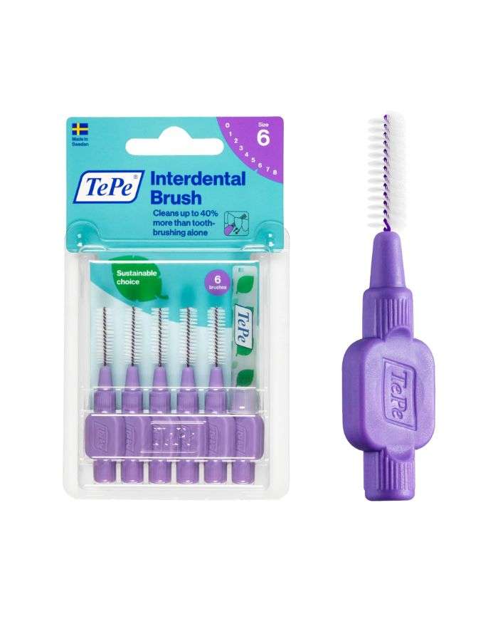 TEPE PACK DE 6 BROSSETTE INTERDENTAIRE TAILLE 6 - TEPE - BROSSETT...