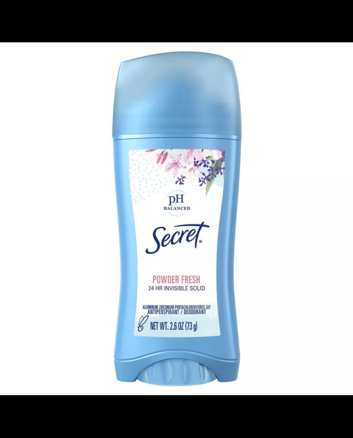 SECRET INVISIBLE SOLID POWDER FRESH DEODORANT 24H 73 G - SECRET