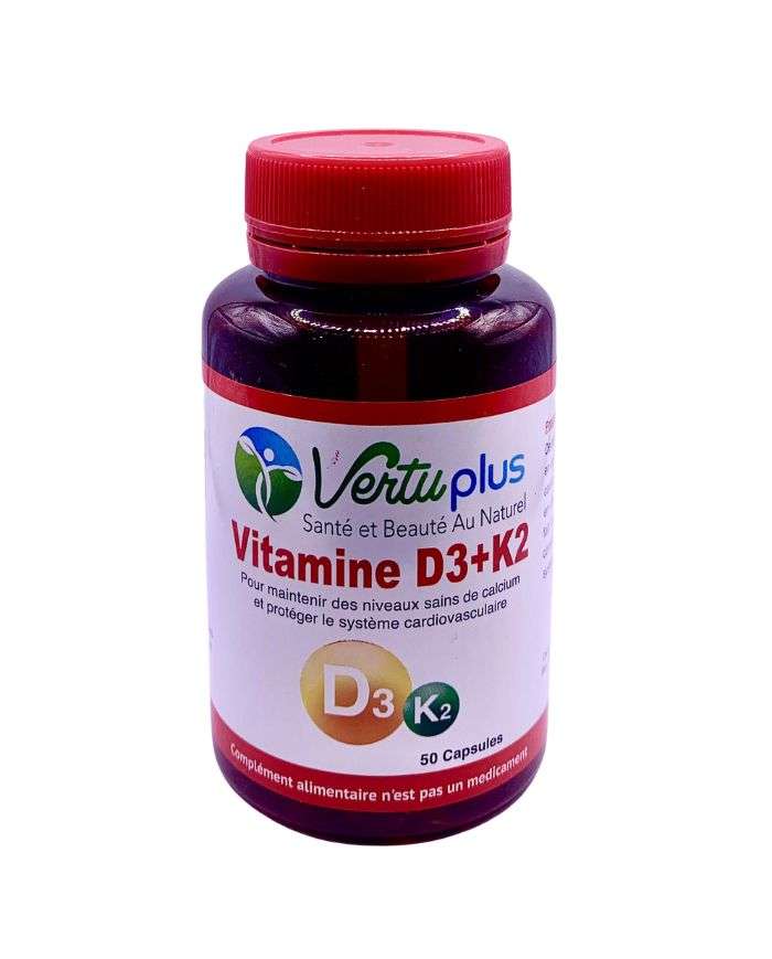 VERTUPLUS VITAMINE D3+K2 50 CAPSULES - VERTUPLUS - VITAMINES ET F...